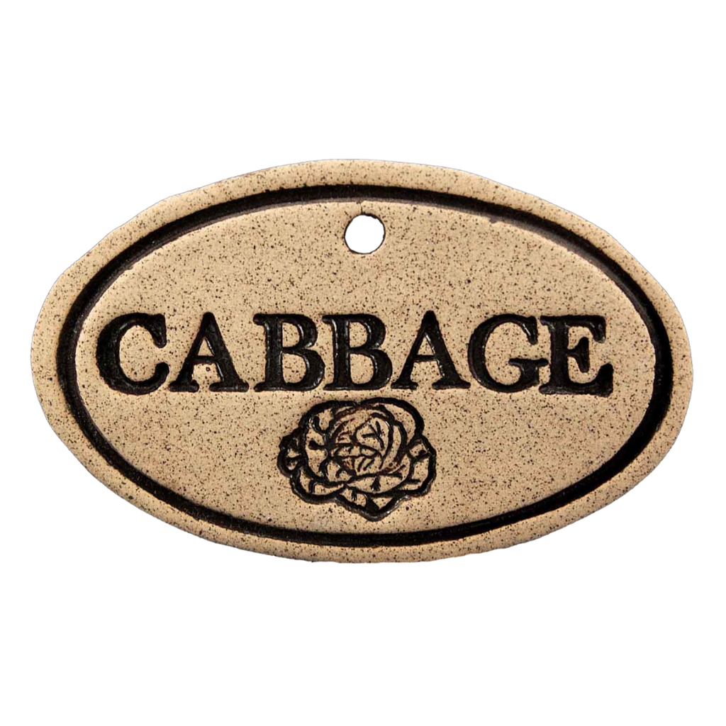 Cabbage | Handmade Garden Marker – Amaranth Stoneware Ltd. Canada