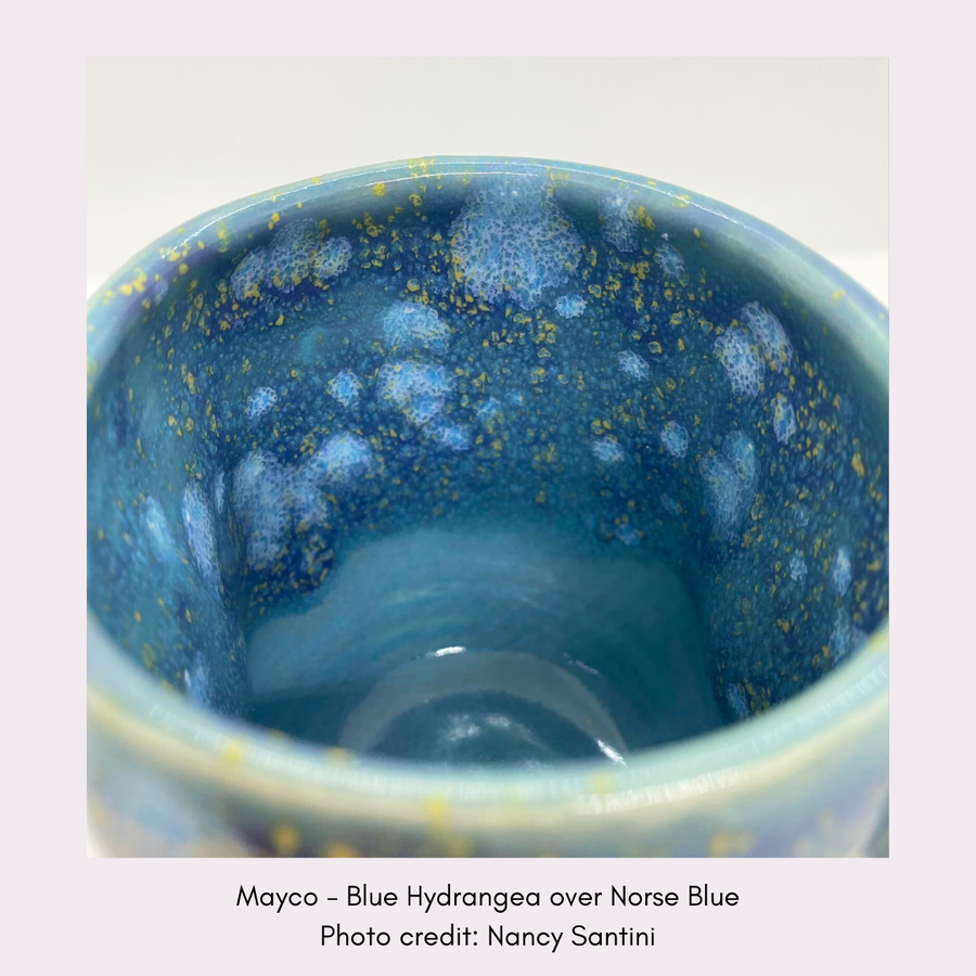 Blue Hydrangea by Mayco SW-170 – Amaranth Stoneware Ltd. Canada
