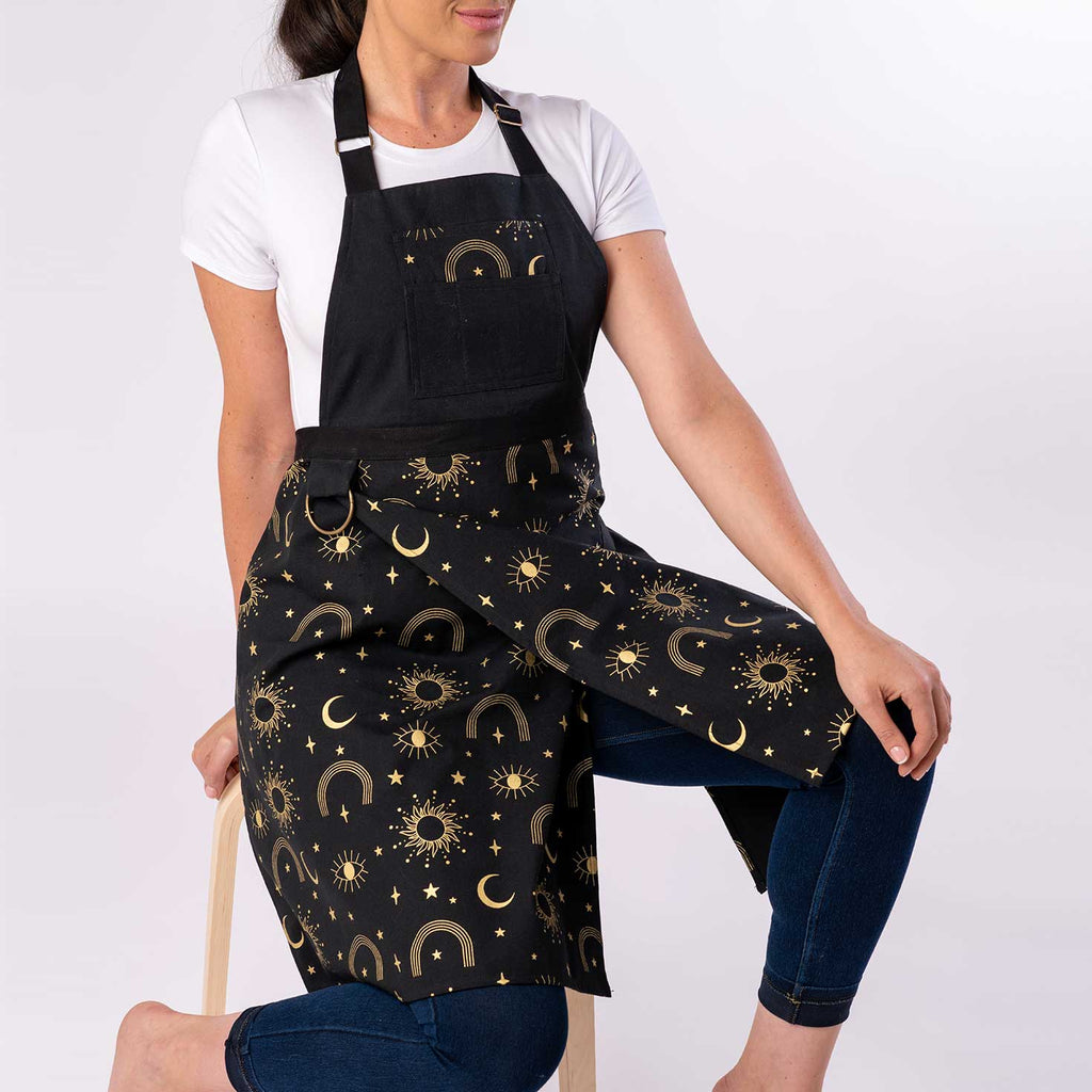 Star Dust - Split Leg Pottery Apron – Amaranth Stoneware Ltd. Canada